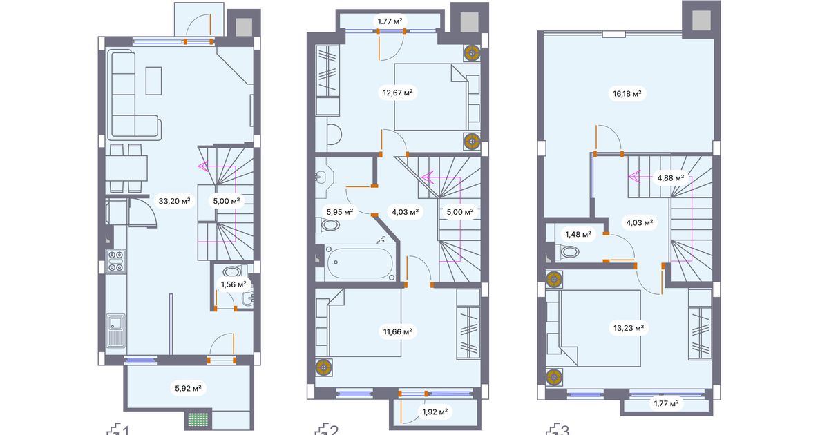 4-bedroom apartment, 130.25 m² for sale in Batumi, 3-5 Saint Nino I ...